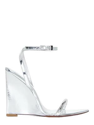 Retrofete Nola Wedge Sandal In Metallic - Silver