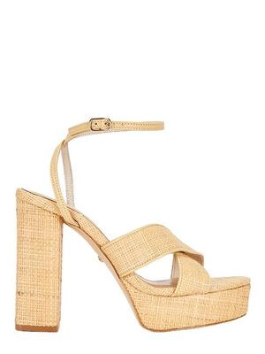 Raye Sabine Platform Sandals - Raffia