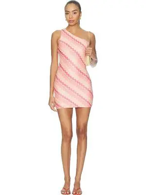 MORE TO COME Aubrie Mini Dress - Pink Multi