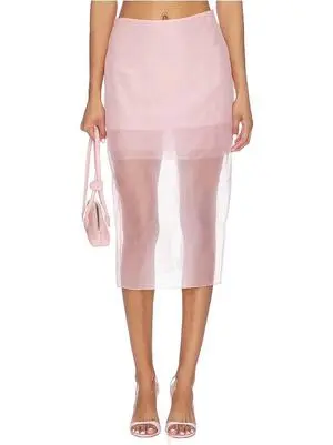 Monse Organza Pencil Skirt - Pink