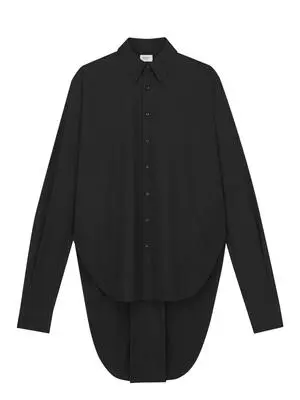 SAINT LAURENT High-low Shirt In Cotton Poplin