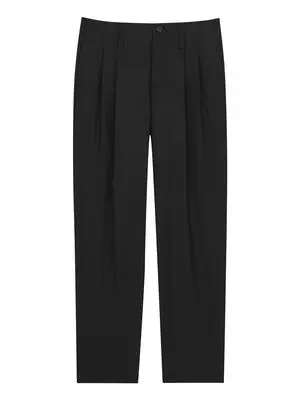 Saint Laurent Chino Pants In Wool - Noir