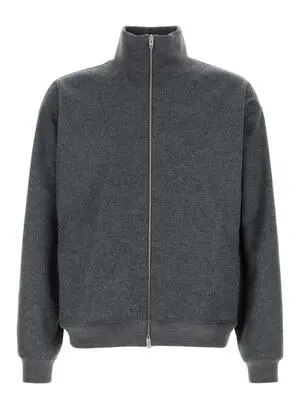 JIL SANDER JIL SANDER Grey Wool Zip-Up Jacket Gray