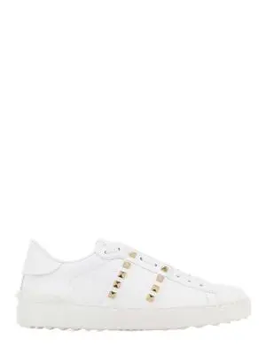Valentino Garavani Leather Rockstud Untitled Sneakers - White