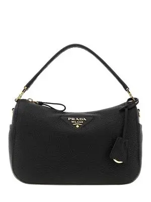 Prada Leather Small Handbag - Black