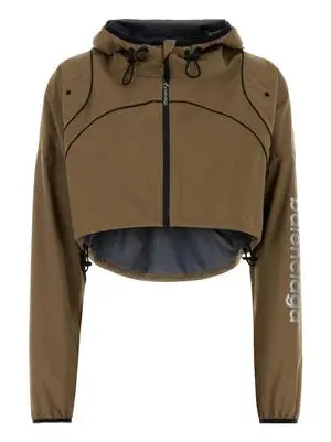 Balenciaga Biscuit Tech Fabric Windbreaker - Brown