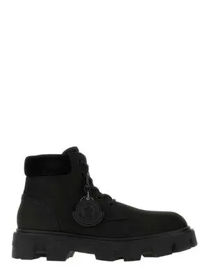 Moncler Suede Peak City Ankle Boots - Black