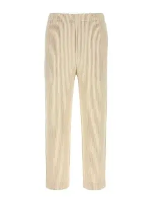 Issey Miyake Sand Polyester Pant - Brown