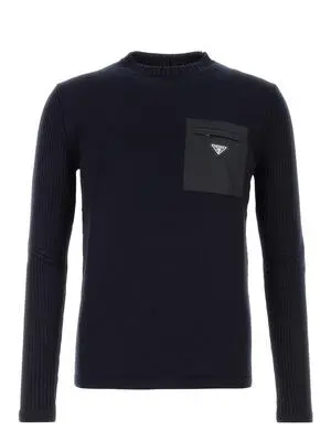 Prada Midnight Wool Sweater - Blue