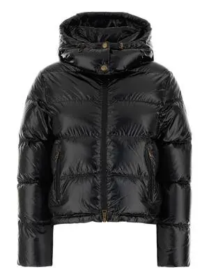 Moncler Nylon Hooded Down Jacket - Black