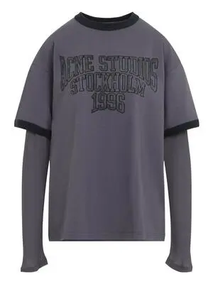 Acne Studios Acne Studios Long-Sleeve Layered T-Shirt Gray