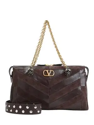 Valentino Garavani Medium Panthea Shoulder Bag - Brown