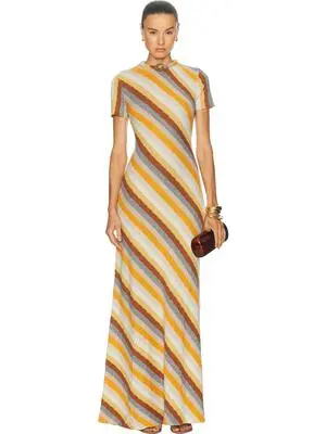 Silvia Tcherassi Allie Dress - Multi Color Stripes