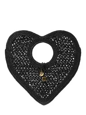 Jacquemus Le Spiaggia Coeur Clutch Bag - Black