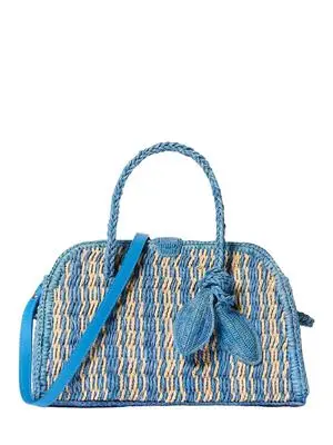 Jacquemus Le Petit Turismo Raphia Leather Bag - Blue