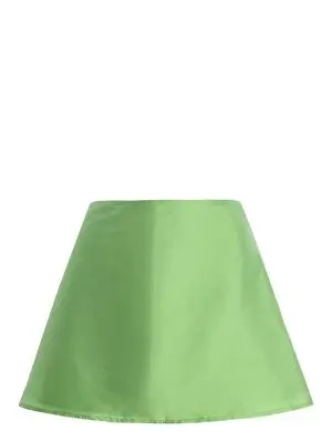 MARLIES GRACE Celeste Taffeta Mini Skirt - Green