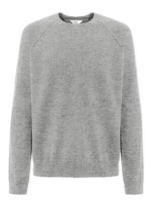 Malo Raglan Crew Neck Sweater - Cement Ash