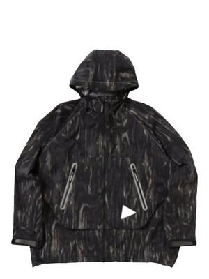 AND WANDER Zippered Pocket Casual Jacket - Black