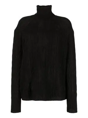 Etro Long-sleeved Roll-neck Knitted Jumper - Black