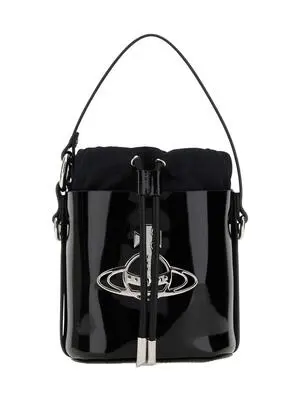 VIVIENNE WESTWOOD Drawstring Bucket Bag - Black