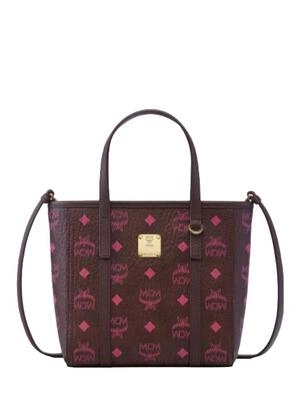 MCM MCM Toni Top-Zip Shopper In Visetos With Monogram
