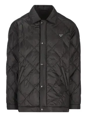 Prada Long-sleeved Cotton-padded Jacket - Black