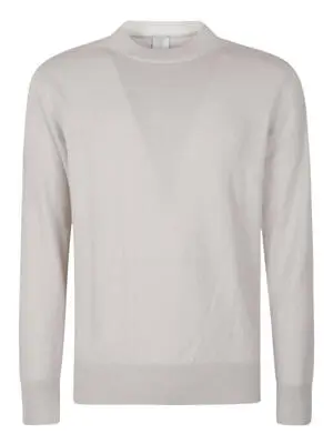 Eleventy Long-sleeved Sweater - White