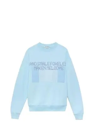J.W.ANDERSON Painted Birds Sweatshirt In Sky Blue - Sky-blue