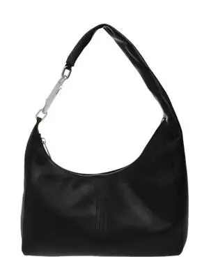 Rick Owens Logo Printed Zip-up Shoulder Bag - Black