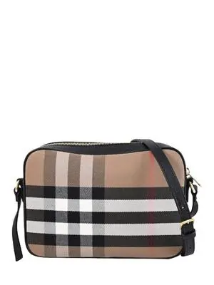 Burberry Zippered Shoulder Bag - Black