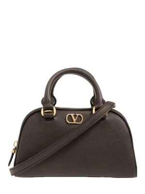 Valentino Garavani Top Handle Bag With Zipper Closure - Brown