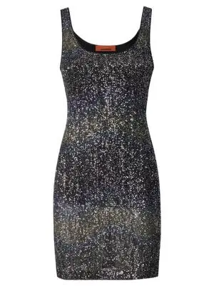 MISSONI Missoni Sequin-Embellished Zig-Zag Mini Dress