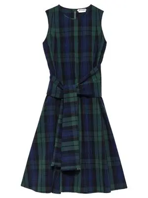 J.W.ANDERSON Cloque Dress In Navy Green - Black