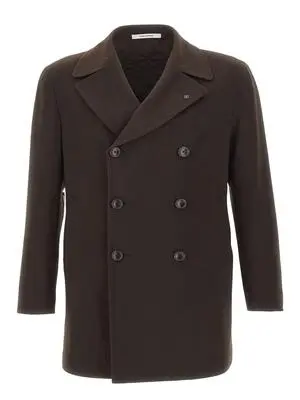 Tagliatore Double-breasted Wool Coat - Black