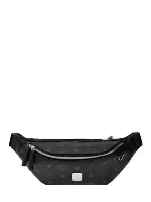 Mcm Logo-print Belt Bag - Black