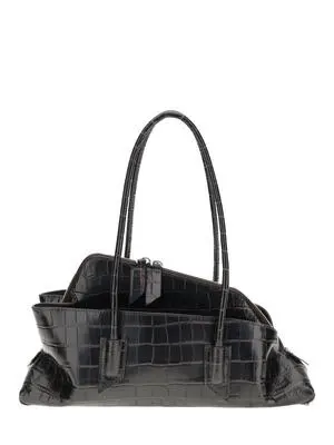 Attico Small La Passeggiata Shoulder Bag - Black