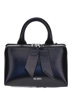 Attico Friday Handbag In Calfskin Leather - Black