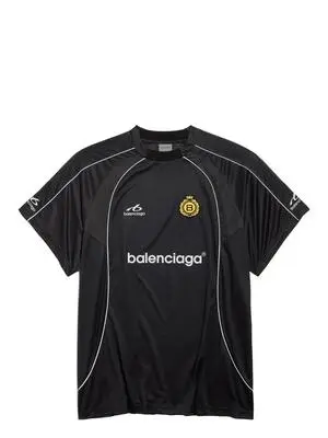 Balenciaga Soccer Oversized T-shirt - Black