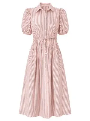 EXQUISE Legacy Midi Dress - Pink