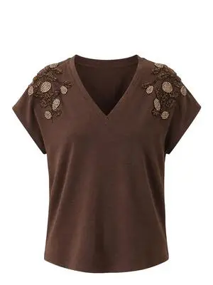 EXQUISE Oaklyn Tshirt - Brown