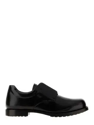 Balenciaga Calfskin Leather Lace-up Shoes - Black