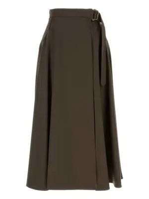 Burberry Wool Skirt - Brown