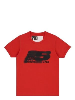 SP5DER Moto 5 Baby Tee Shirt - Red