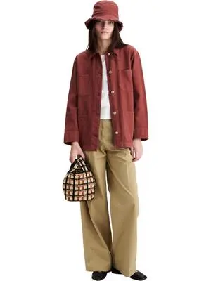 A.p.c. Recycled Cotton Workwear Jacket - Bordeaux
