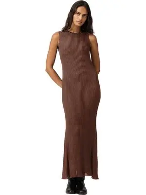 Veronica De Piante Gabby Knit Dress - Camel