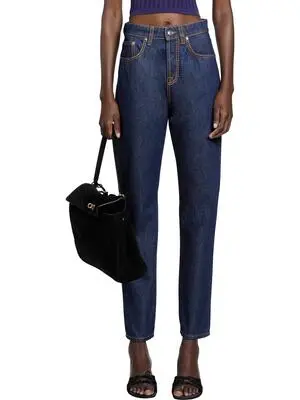 Versace High-waist Straight Jeans - Blue