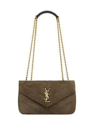 Saint Laurent Small Loulou Shoulder Bag - Green