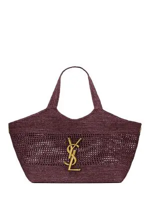 Saint Laurent Medium Icare Tote Bag - Red