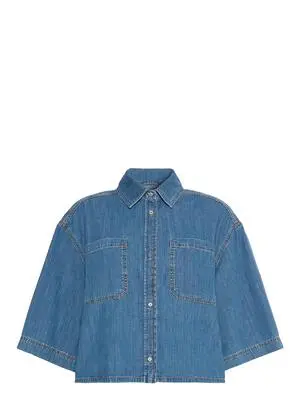Max Mara Cotton Denim Shirt - Navy