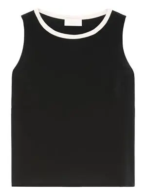 Marina Rinaldi Silk Sleeveless Top - Black